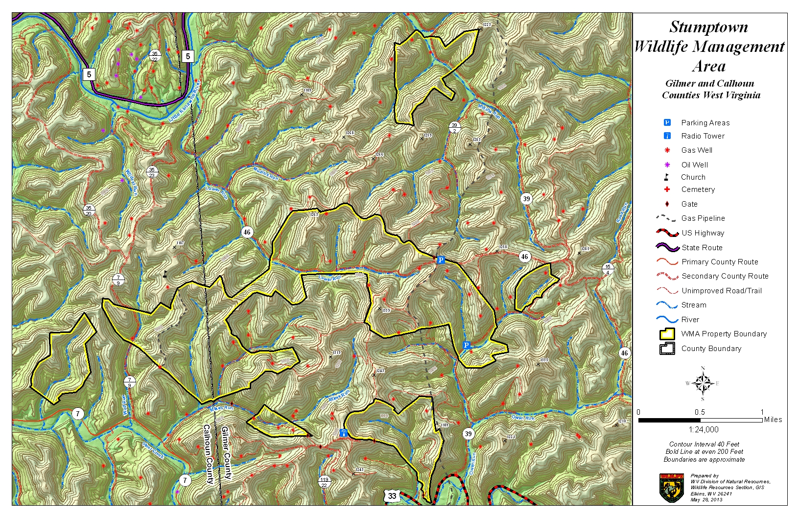 WMA Map Links - West Virginia Division of Natural Resources : West ...